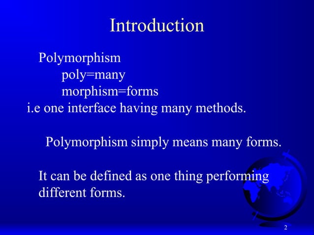 polymorphism method overloading and overriding .pptx | Free download