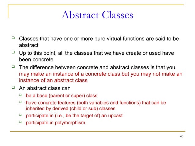Polymorphism in C++ for beginners reference | PPT