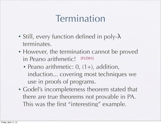 Expressiveness and Model of the Polymorphic λ Calculus | PPT