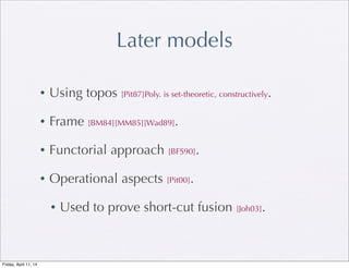 Expressiveness and Model of the Polymorphic λ Calculus | PPT