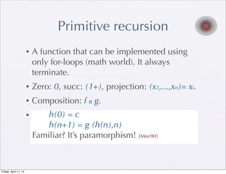 Expressiveness and Model of the Polymorphic λ Calculus | PPT