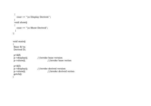 polymorphism in c++ with Full Explanation. | PPT