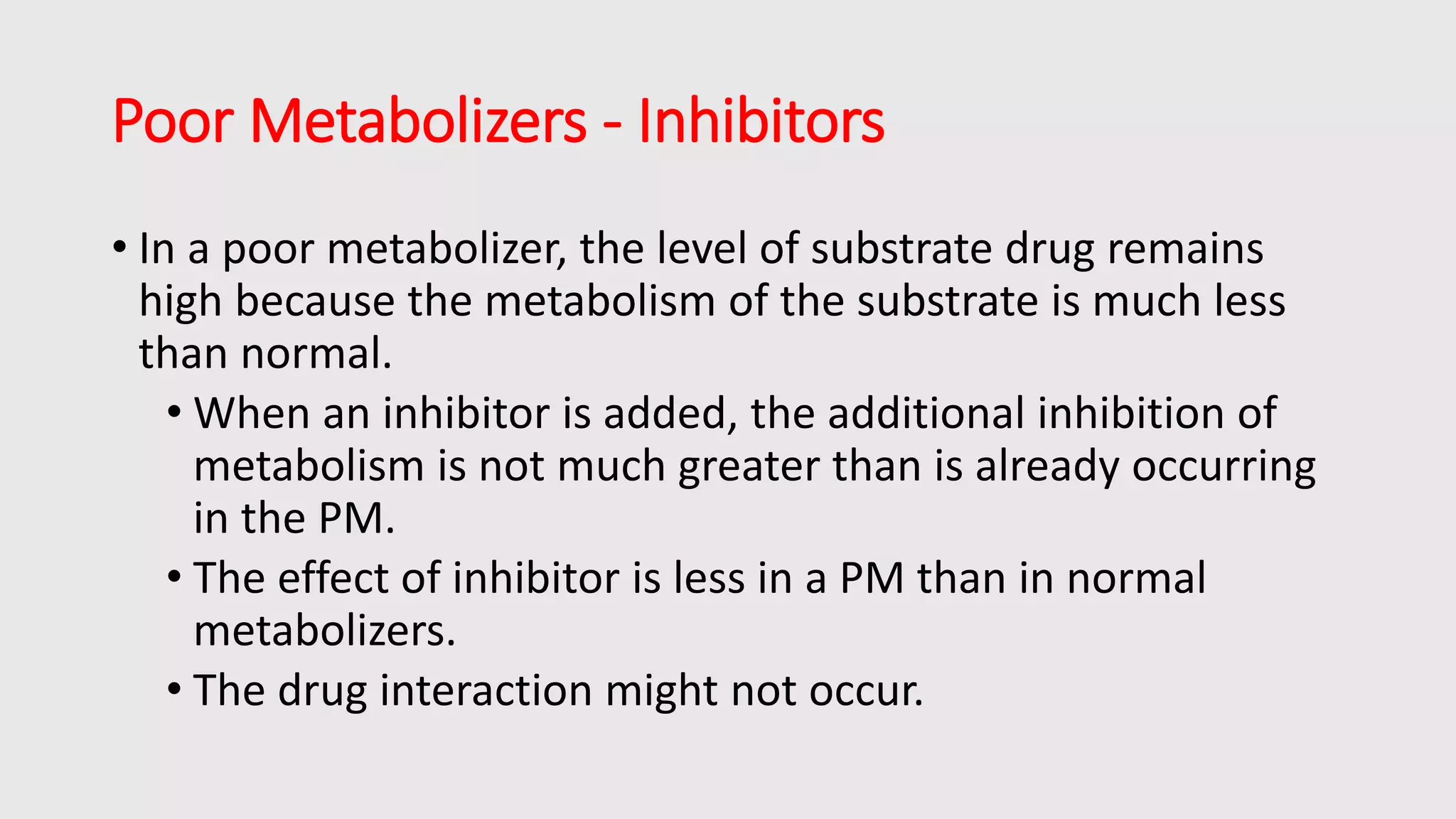Polymorphism affecting drug metabolism | PDF