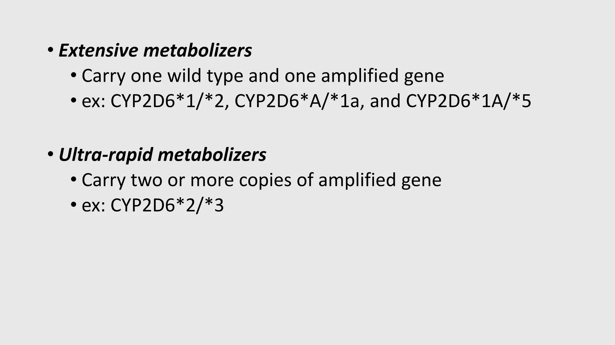Polymorphism affecting drug metabolism | PDF