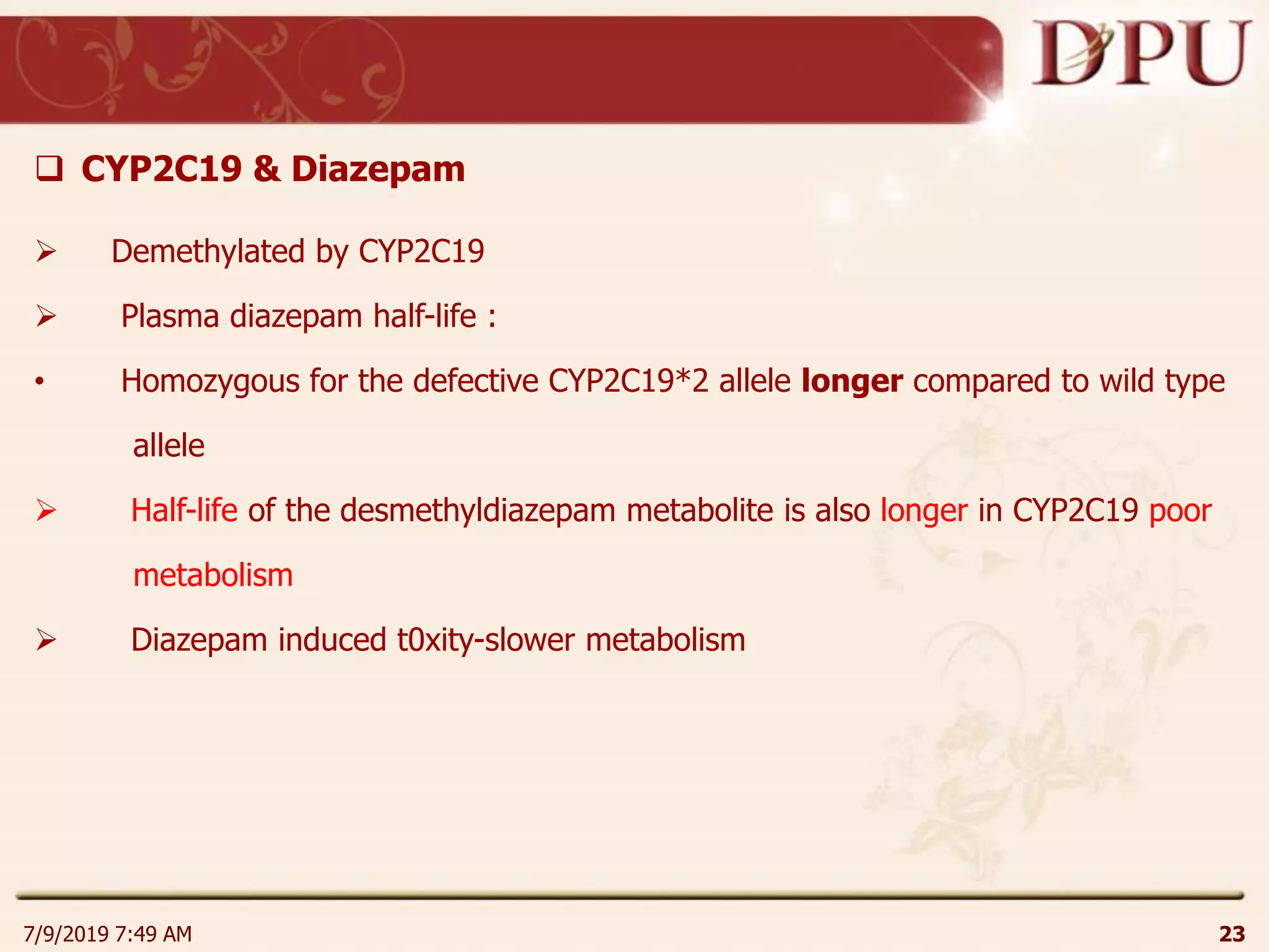 Polymorphism affecting drug metabolism . | PPT