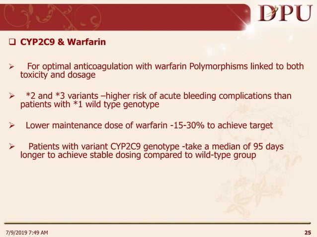 Polymorphism affecting drug metabolism . | PPT