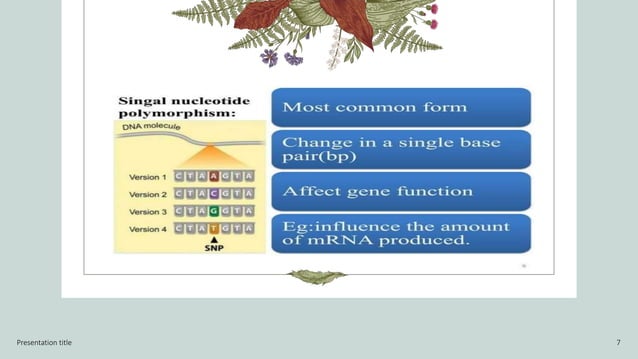 POLYMORPHISM AFFECTING DRUG METABOLISM.pptx