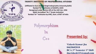 Polymorphism In c++ | PPTX