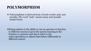 Polymorphism In c++ | PPT