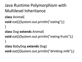 Polymorphism in java | PPT