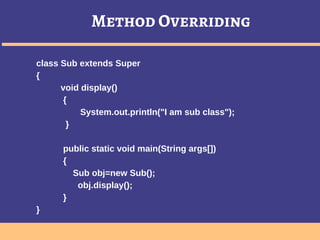 Polymorphism in Java | PPT