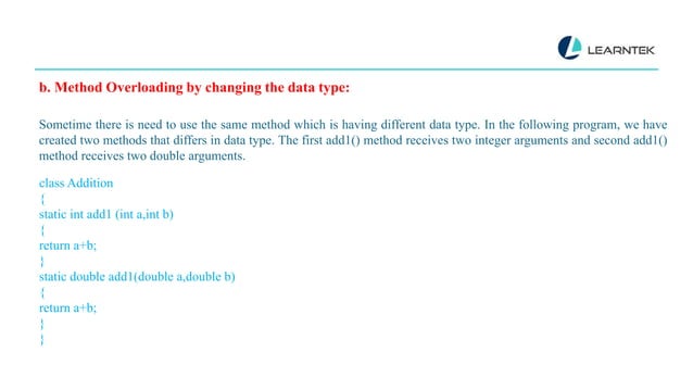 Polymorphism in java | PPTX | Programming Languages | Computing