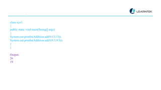 Polymorphism in java | PPTX