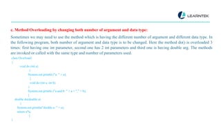 Polymorphism in java | PPTX | Programming Languages | Computing