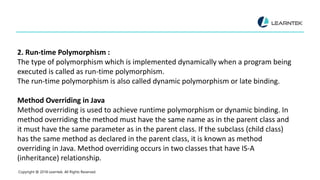 Polymorphism in java | PPTX
