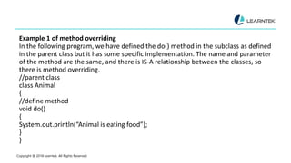 Polymorphism in java | PPTX