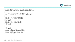 Polymorphism in java | PPTX
