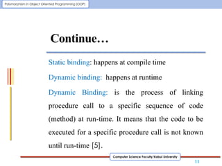 Polymorphism in oop | PDF