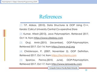 Polymorphism in oop | PDF