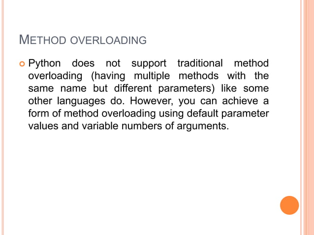 Polymorphism in Python | PPTX