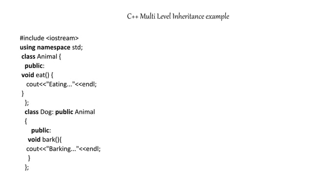 Polymorphism And Inheritence Ppt Ppt Free Download