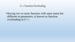 Polymorphism ppt | PPT