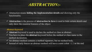 Polymorphism presentation in java | PPTX