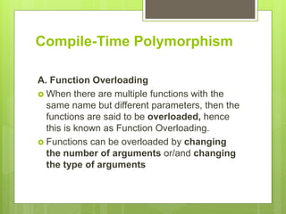 polymorphsim in Object oriented language | PPT