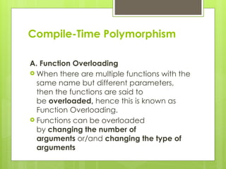 polymorphsim in objerientect i language s | PPTX