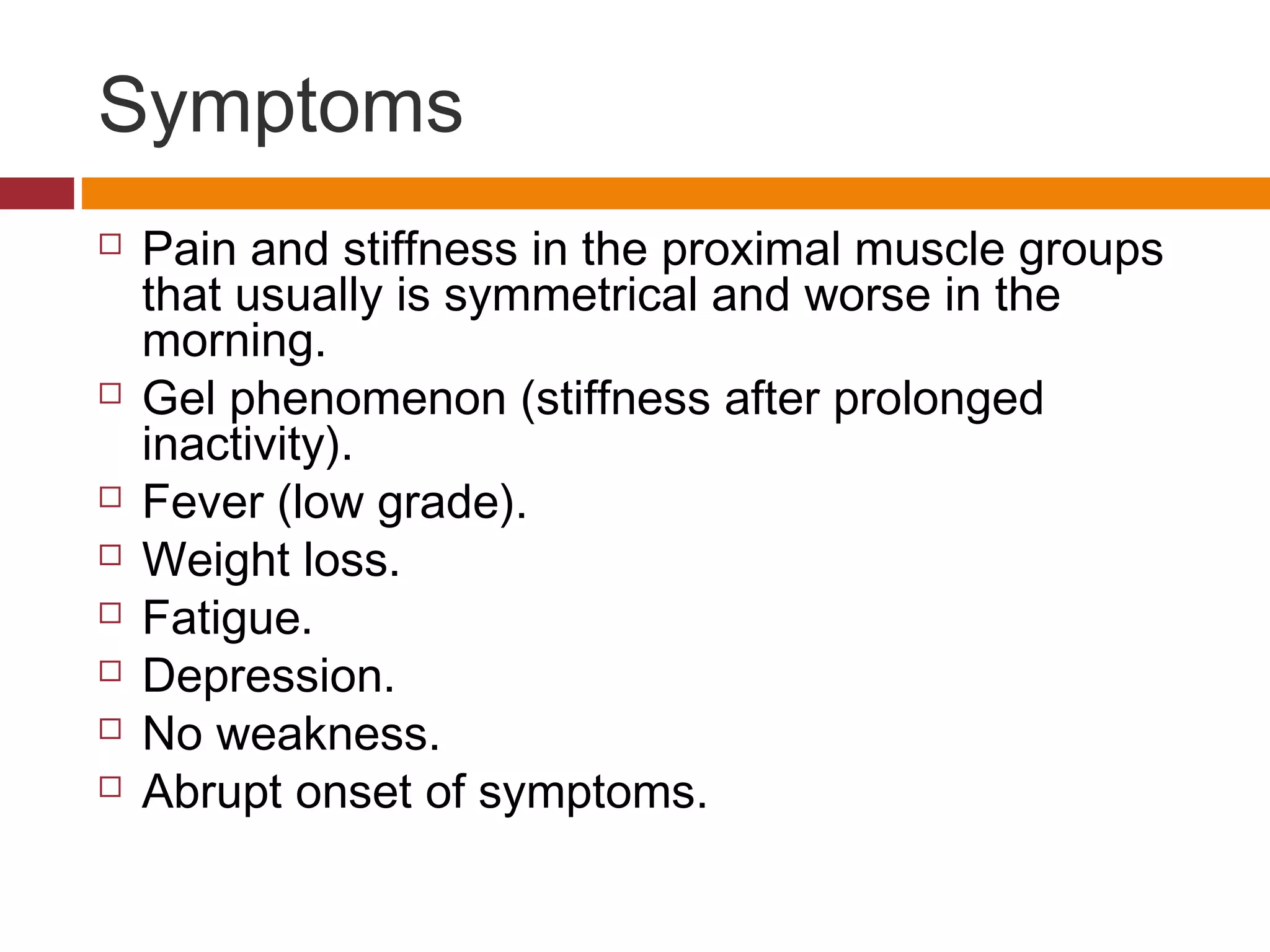 Polymyalgia rheumatica | PPT
