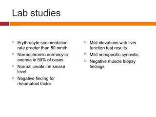Polymyalgia rheumatica | PPT