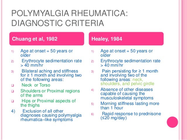 Polymyalgia rheumatica and giant cell arteiritis