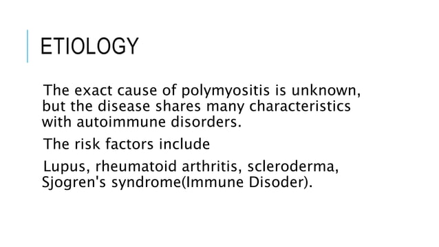 Polymyositis | PPTX