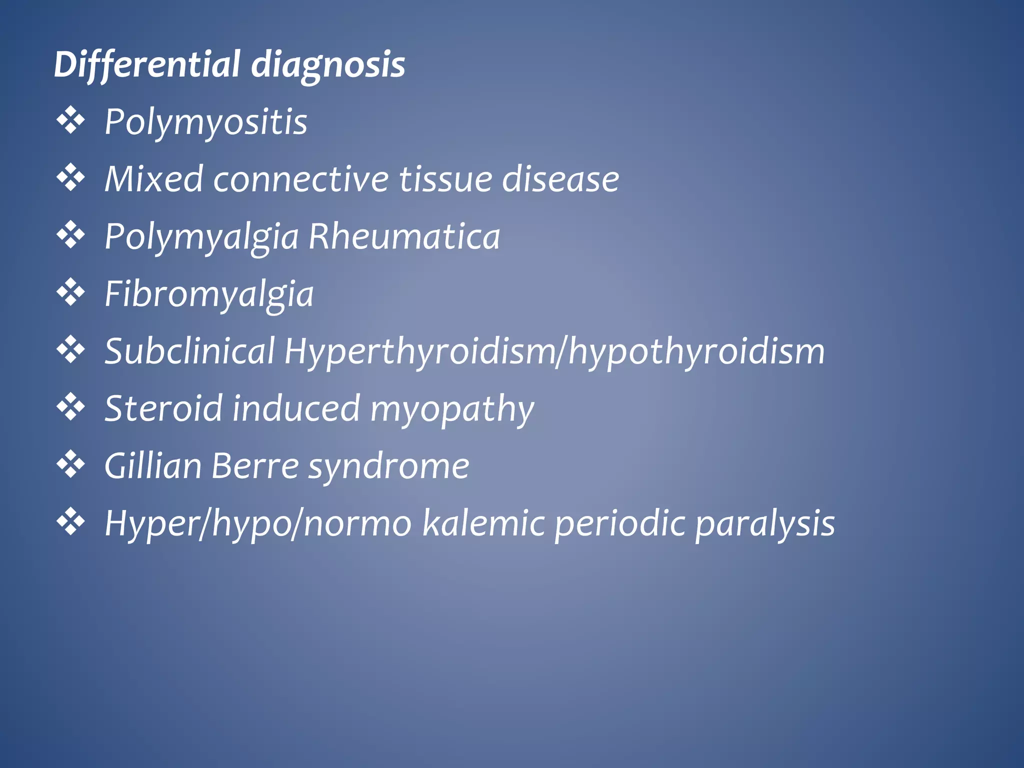 CASE PRESENTATON on POLYMYOSITIS | PPTX