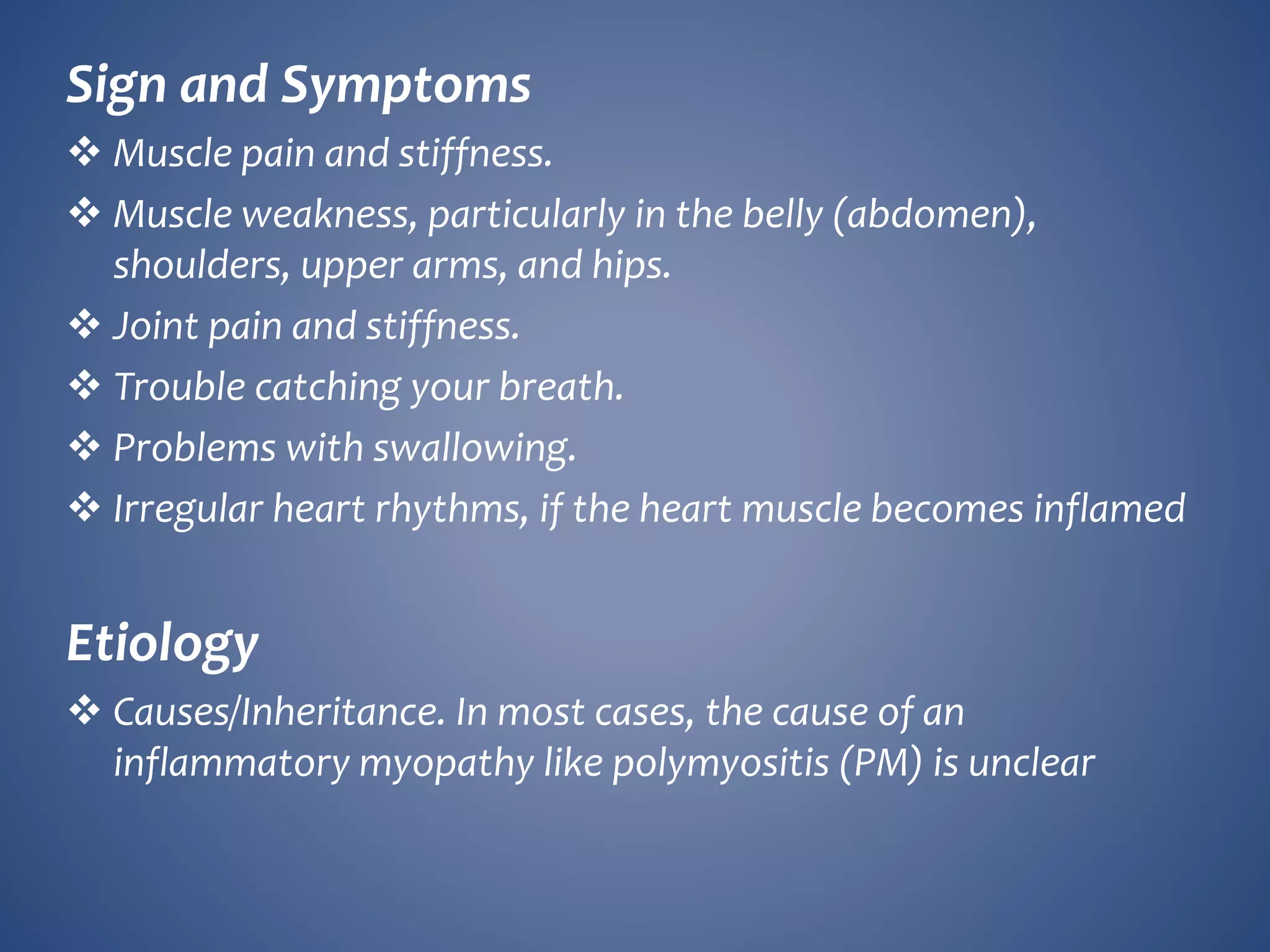 CASE PRESENTATON on POLYMYOSITIS | PPTX