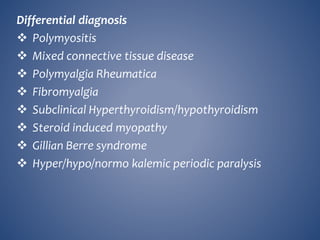 CASE PRESENTATON on POLYMYOSITIS | PPTX