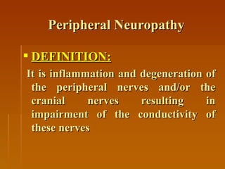 Polyneuropathy | PPT