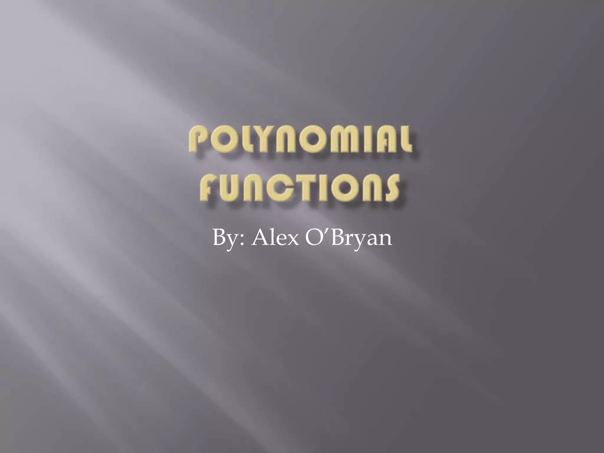 Polynomial | PPTX