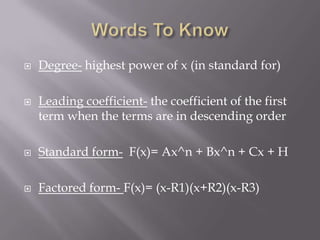 Polynomial | PPTX