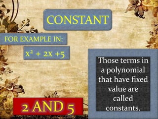Polynomial | PPTX