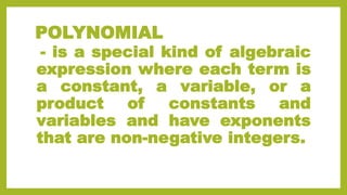 Polynomial | PPT