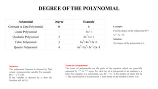 Polynomial | PPTX