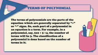 Polynomial PowerPoint Presentation for CBSE | PPTX