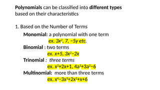 Basic Polynomials and and basic calculus 1 | PPT