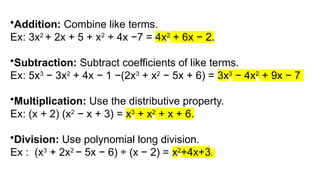 Basic Polynomials and and basic calculus 1 | PPT