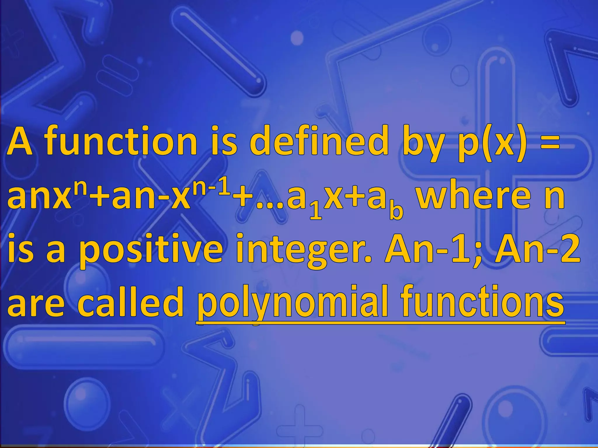 Polynomial Function and Synthetic Division | PPTX