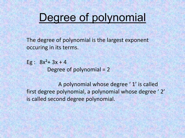 Polynomial kavi ppt | PPTX | Physics | Science