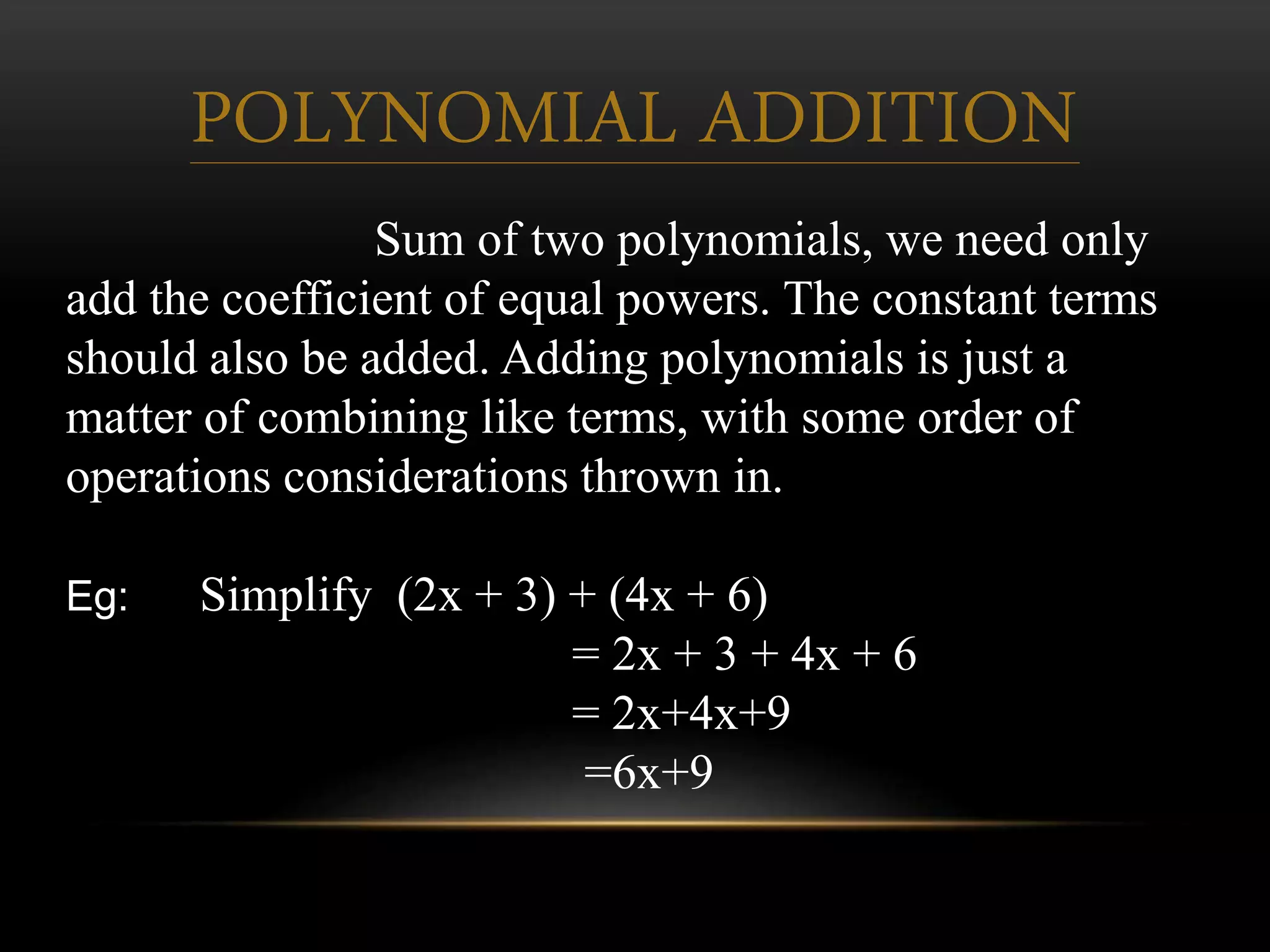 Polynomial kavi ppt | PPTX