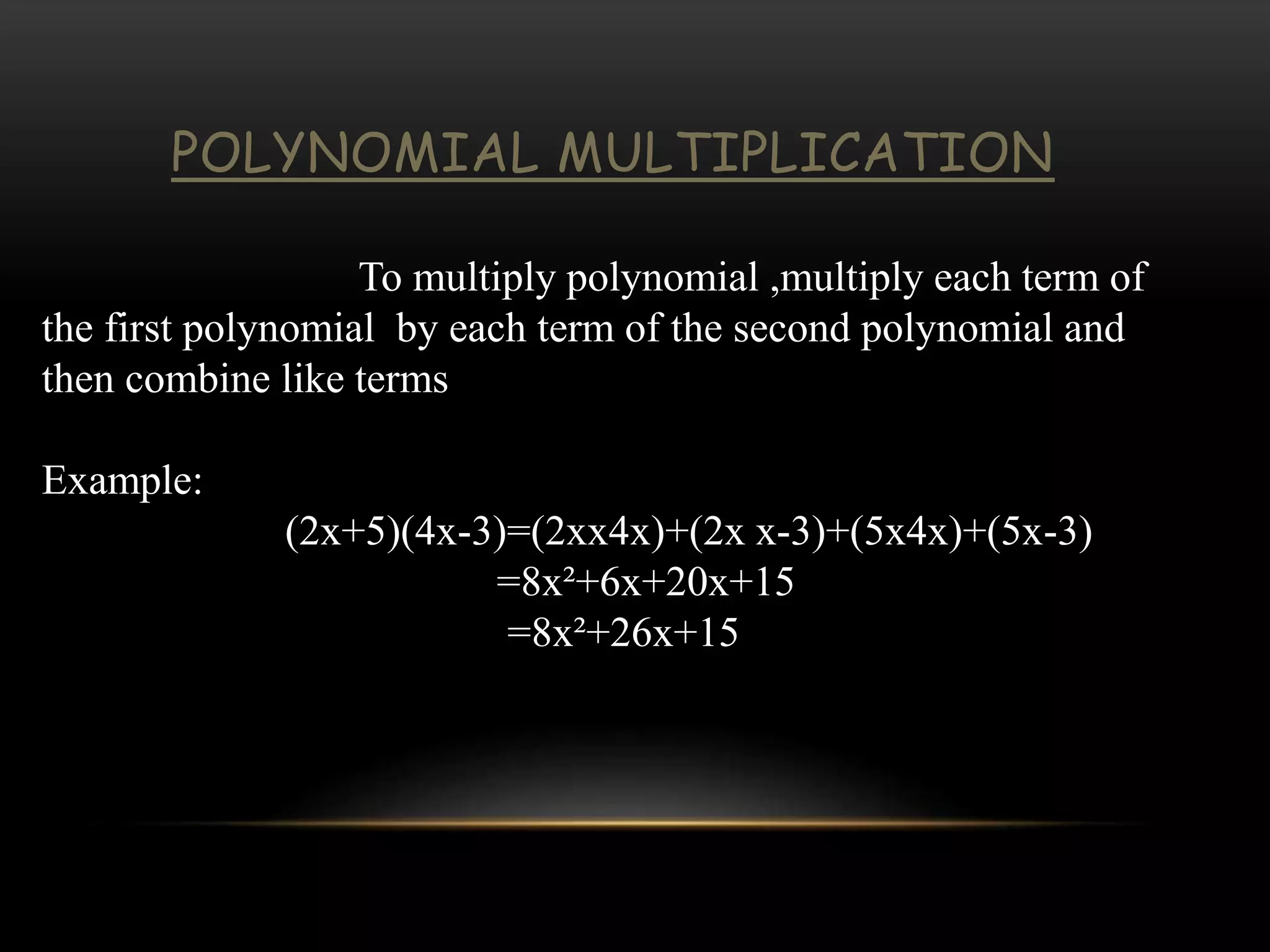 Polynomial kavi ppt | PPTX