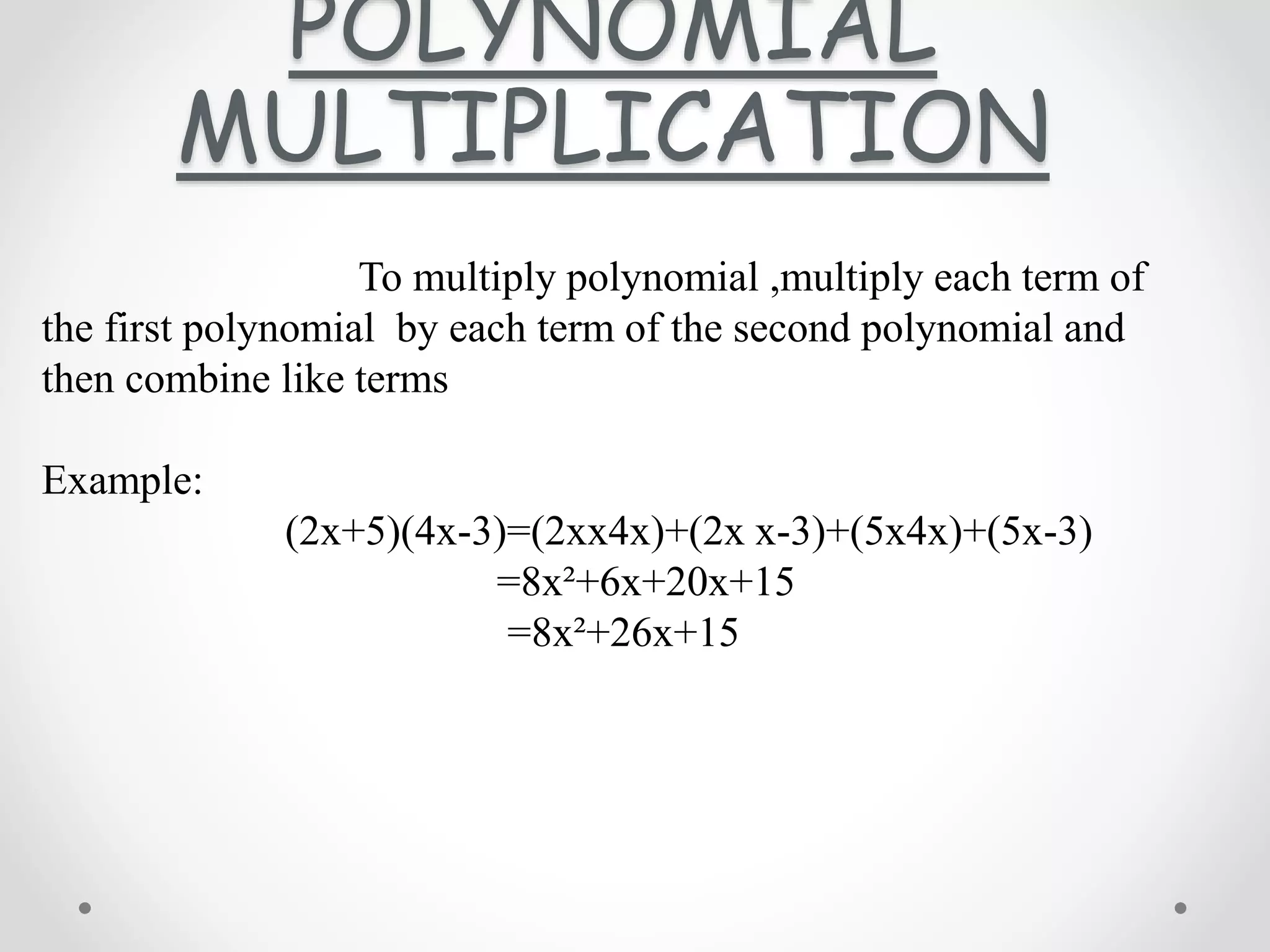 Polynomial -ppt | PPTX